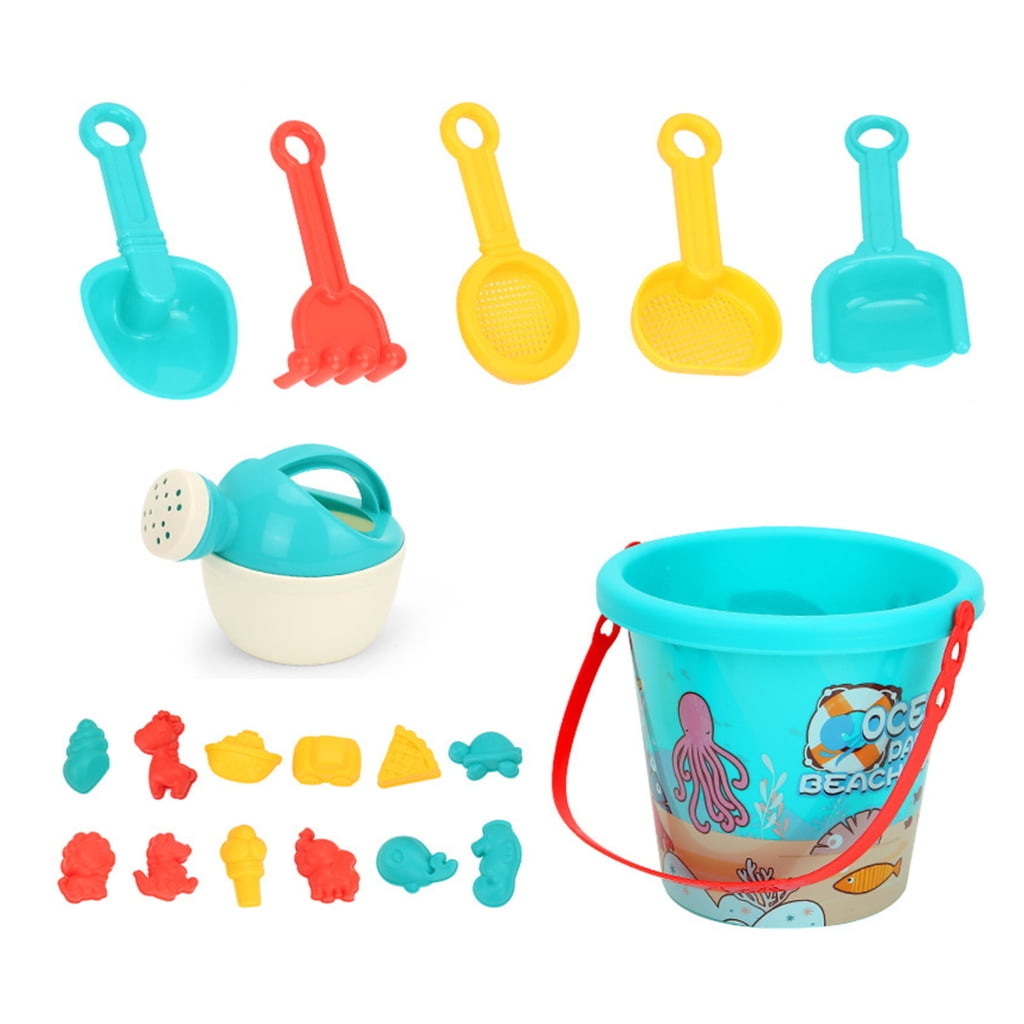 SEEXDDT Beach Game Set for Child Sandcastles Playset Sand Mold Beach ...