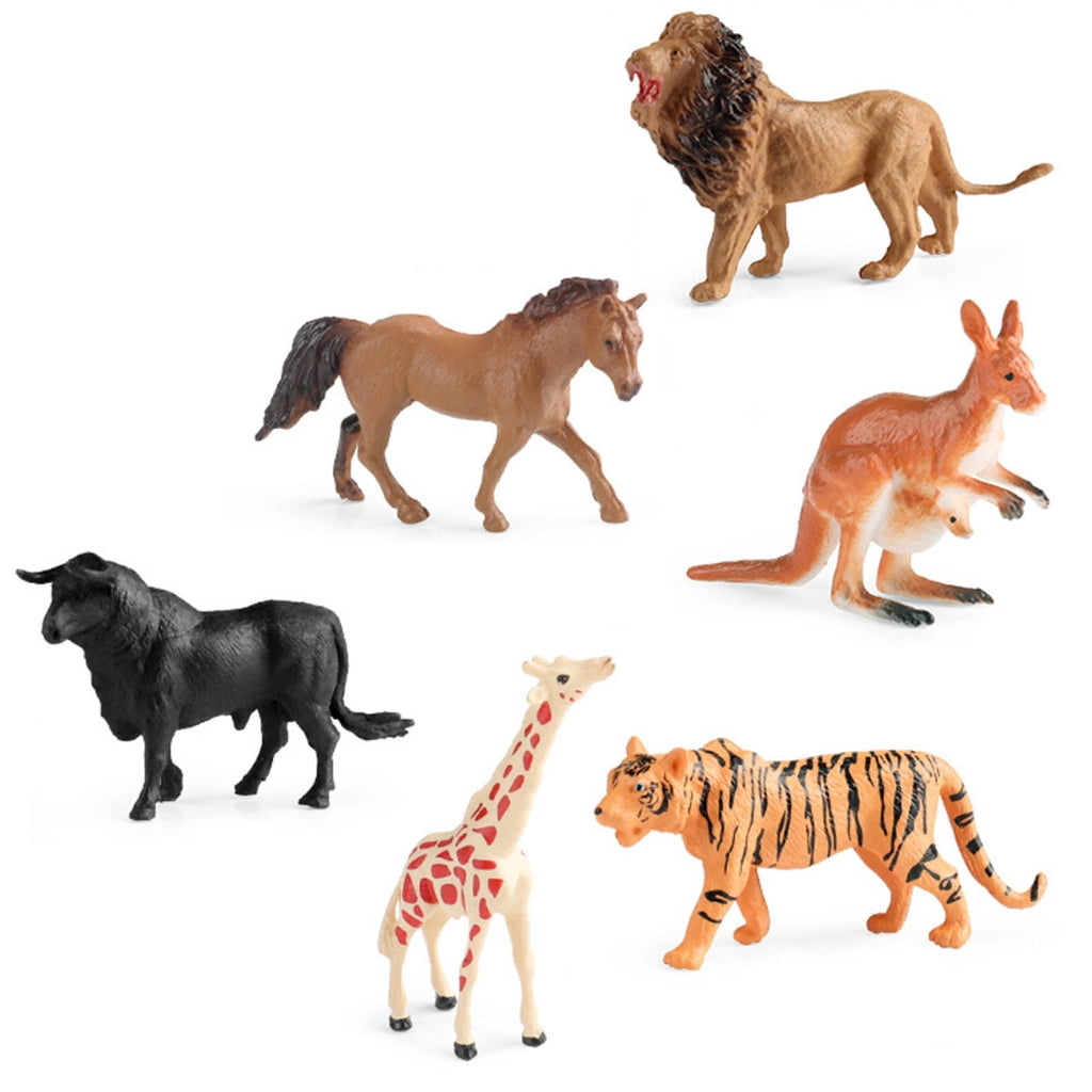 SEEXDDT Realistic Animal Figure Table Decoration Model Statue Figurine ...