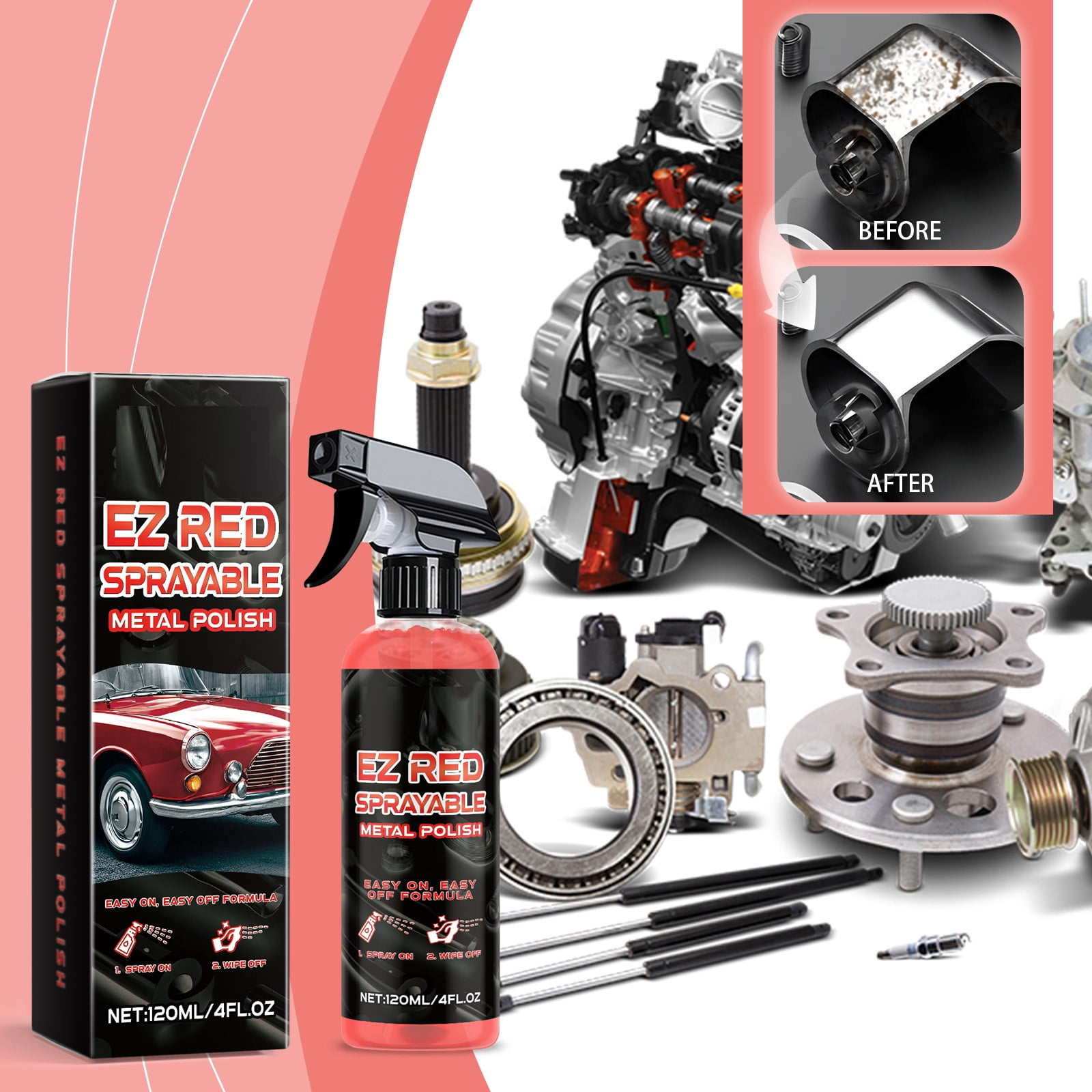 SEEYOUTOOL Automotive Metal Polishing Spray Quickly Improve Metal ...