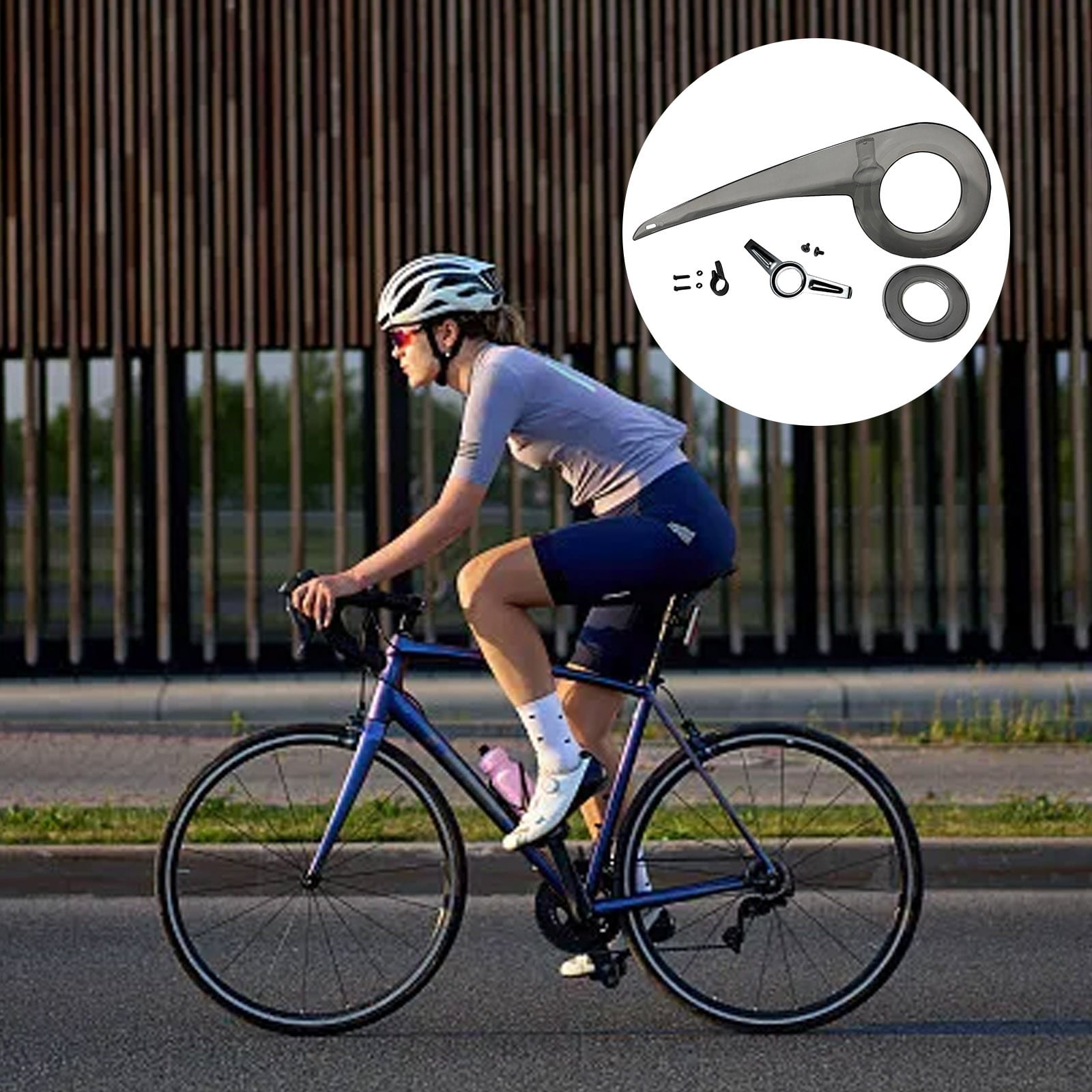 SEEYOUTOOL Bicycle Chain Cover Portable Universal Bicycle Parts Chain ...