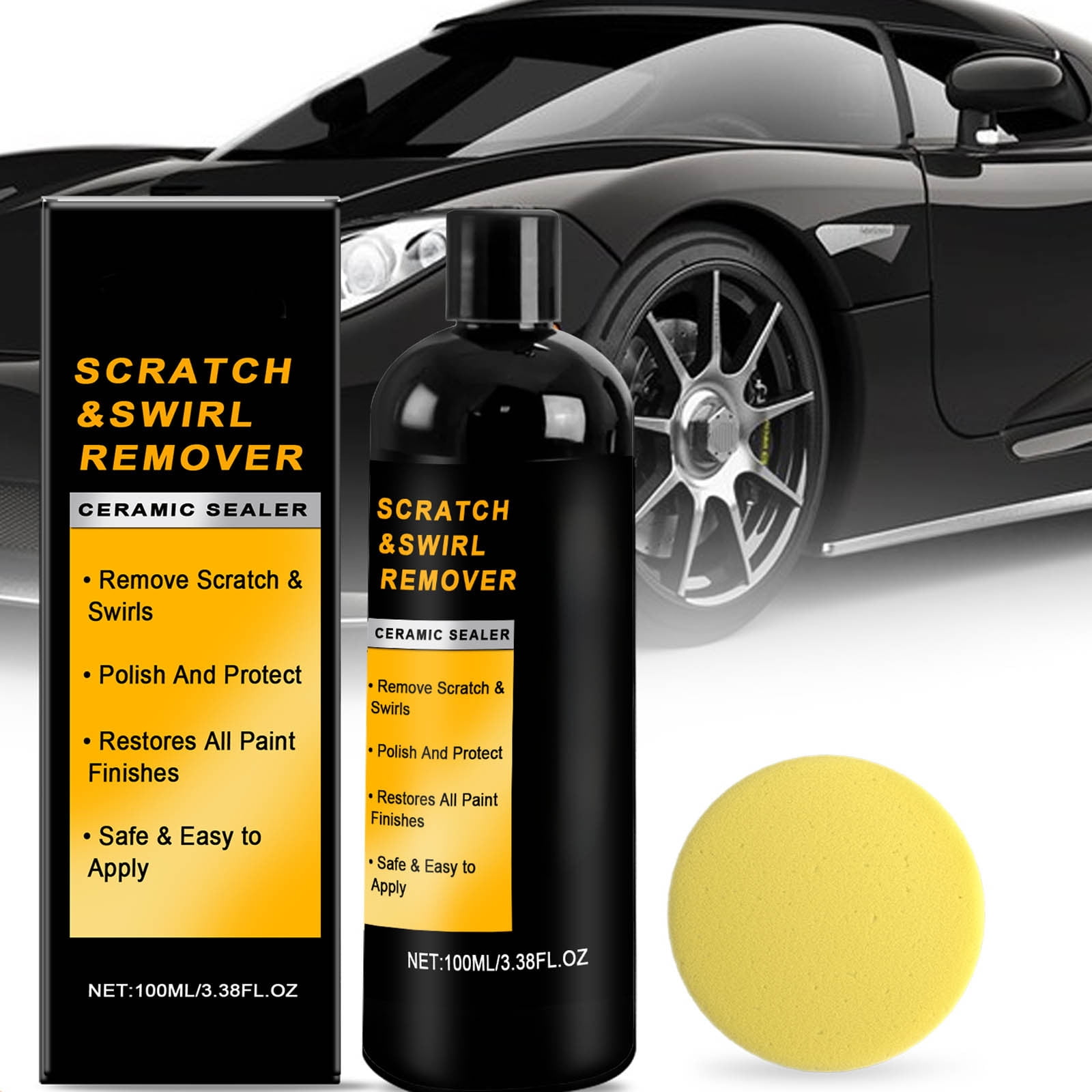 SEEYOUTOOL Car Scratch Paste Marks Abrasives Car Paint Scratch Cleaning ...