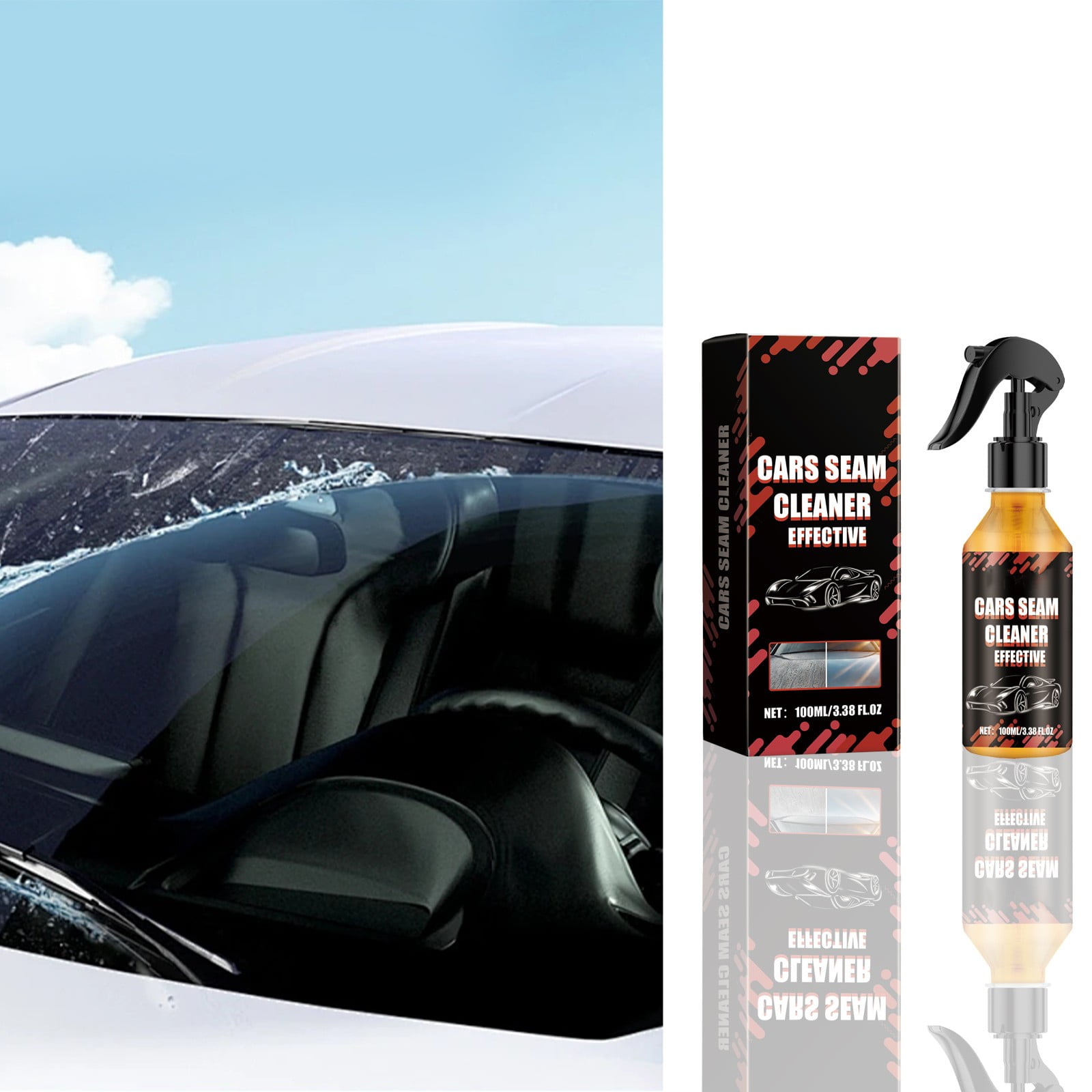 SEEYOUTOOL Car Water Stain Cleaner Car Stain Remover Polish Gentle Care ...