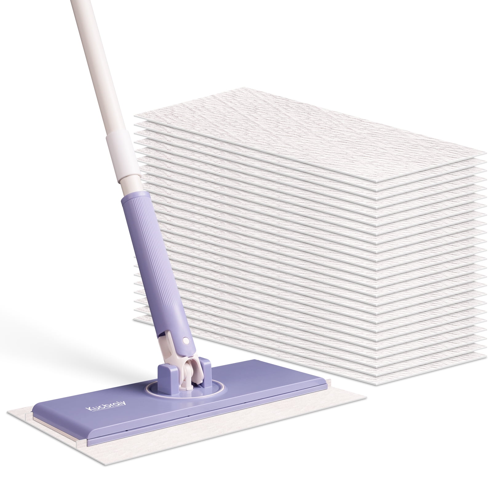 SEFREG Sweeper Mop with 30 Heavy Duty Dry Cloths, Reusable & Disposable ...