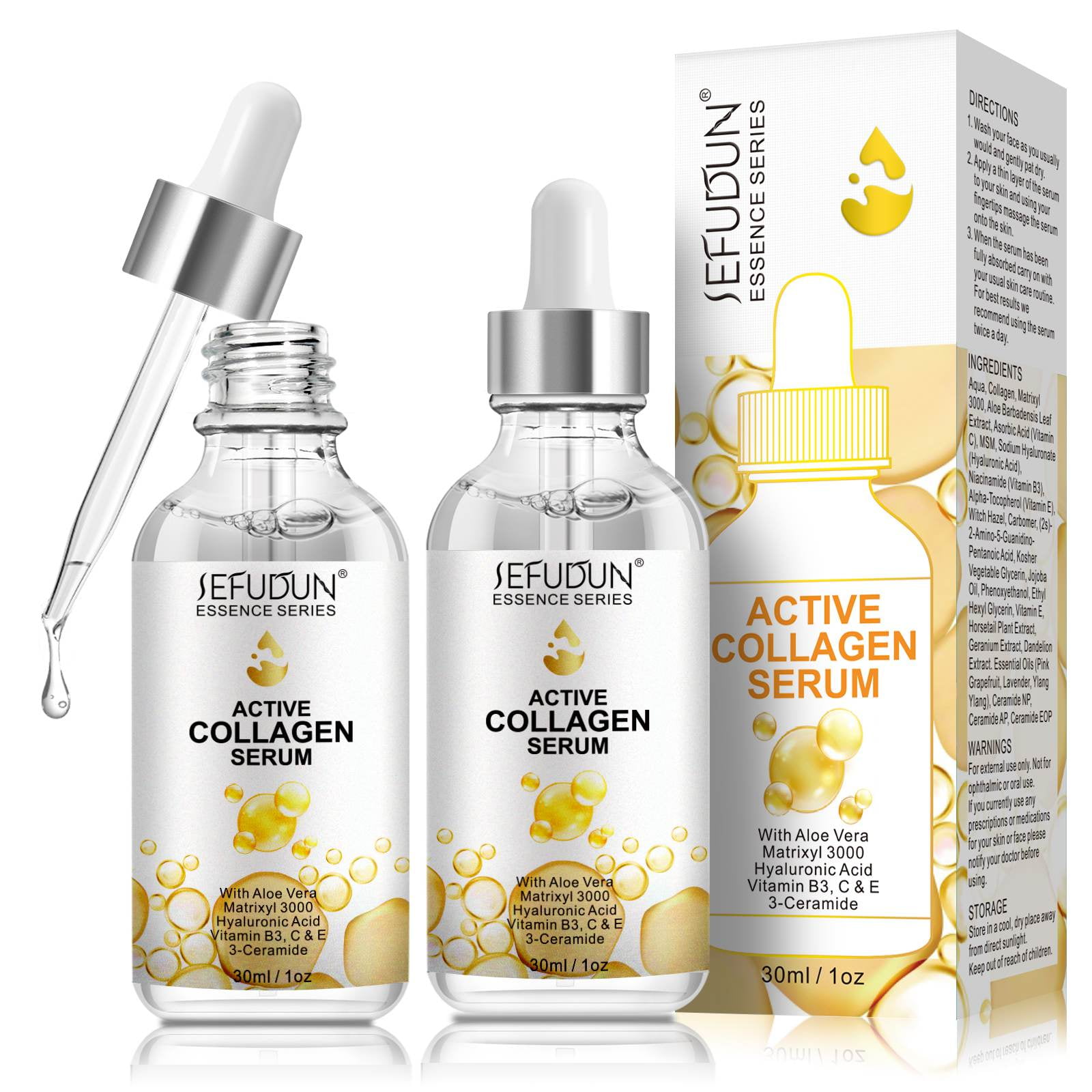 SEFUDUN Active Collagen Serum for Face, Collagen Face Serum for Skin ...