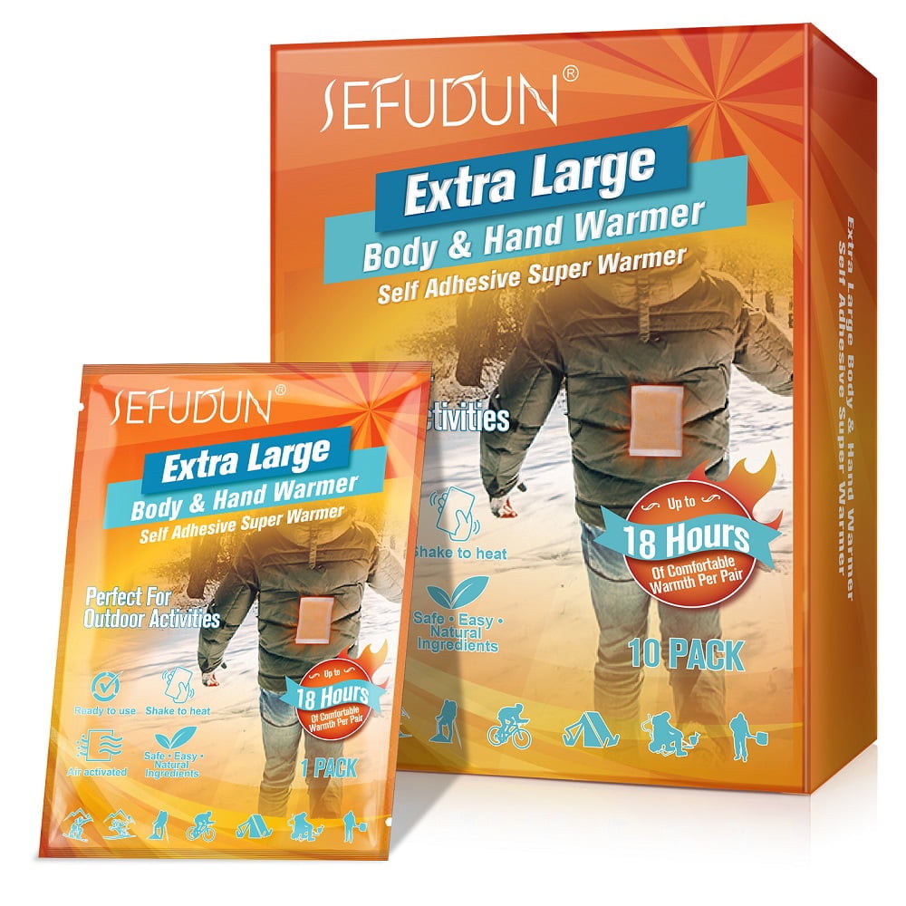 SEFUDUN Extra Large Body & Hand Warmer for Cold Weather - Long Lasting ...