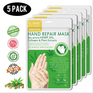 Aliver 3 in 1 Hand Mask Treatment: Moisturizing, Softening, Repairing ...