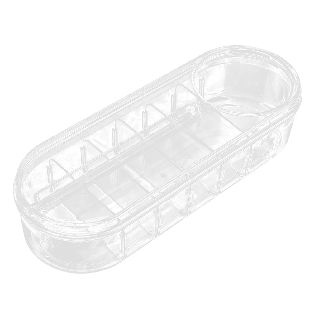 SEFUONI Portable Electronics Organizer Clear Acrylic Cable Storage Bin ...
