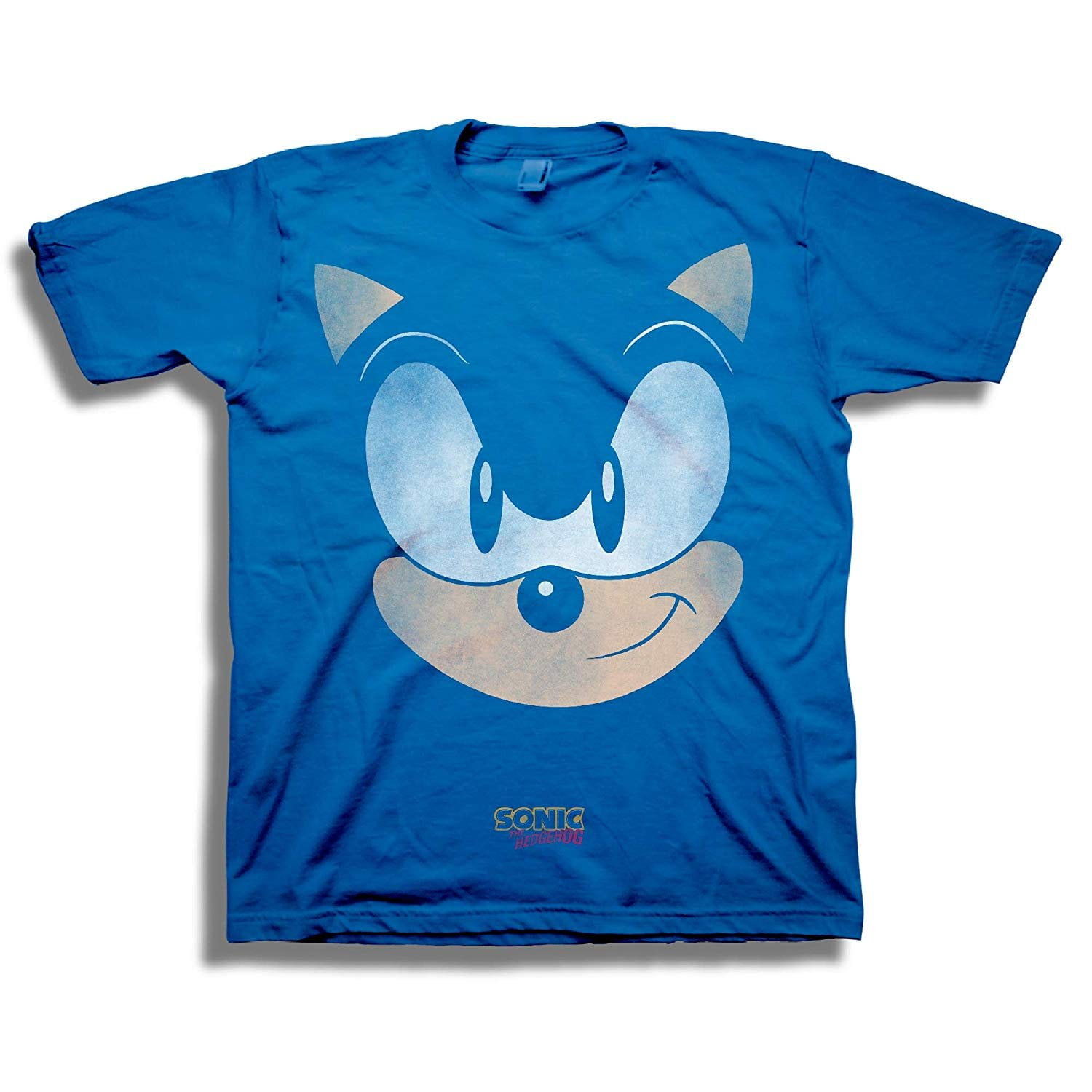 SEGA Boys' Sonic The Hedgehog Big Face Short Sleeve Tshirt - Walmart.com