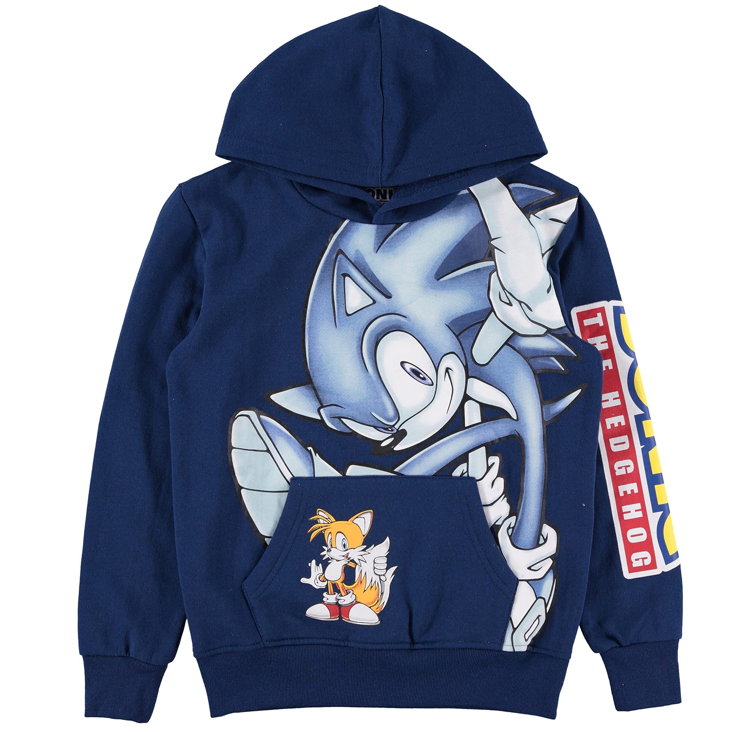 SEGA Kids Sonic the Hedgehog Hoodie Clothing Top- Sizes 4-20 - Walmart.com