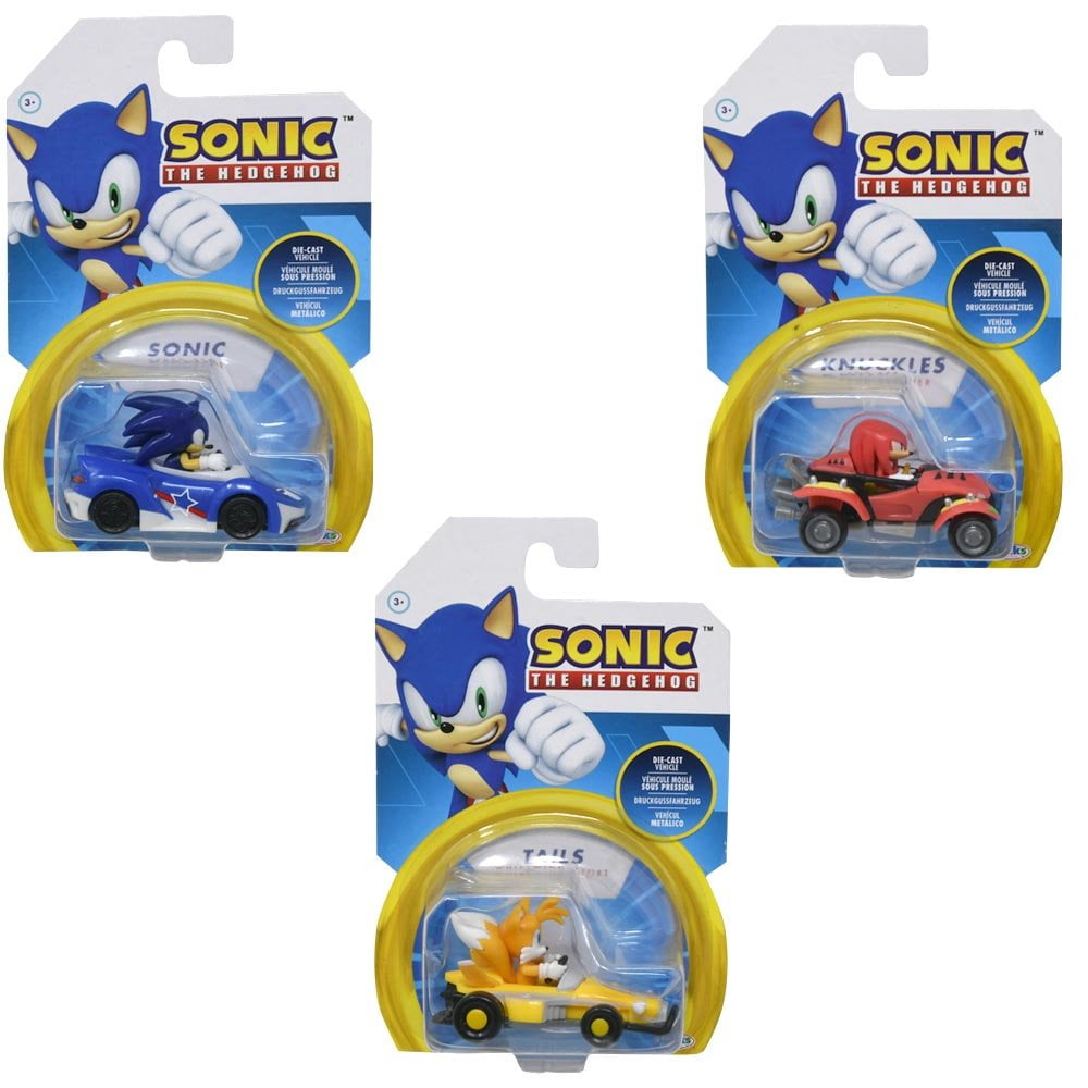 Sonic 1:64 Diecast Cars - 3 Pack Assorted Wave 3 on Blister Card ...
