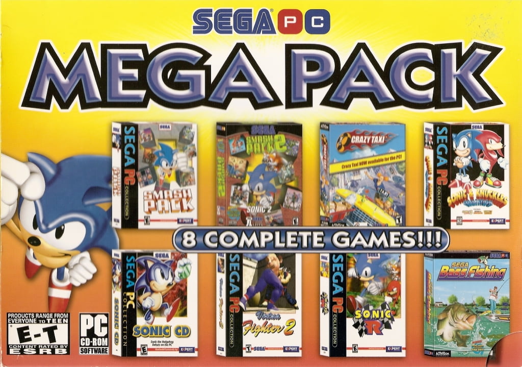 SEGA Mega Pack - 8 Classic Complete PC Games - Sonic, Crazy Taxi, Smash ...