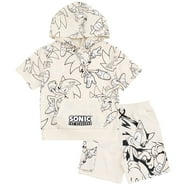 SEGA Boys' Sonic The Hedgehog Varsity Jacket- Sonic, Tails, Shadow and ...