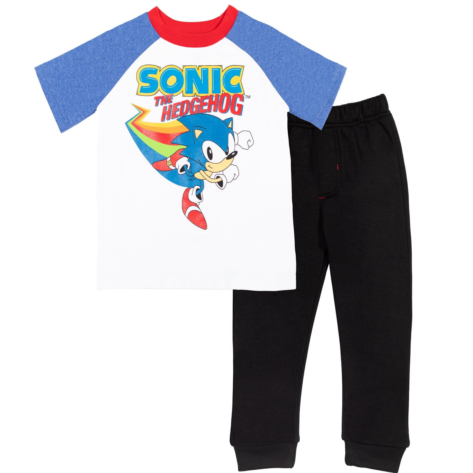 SEGA Sonic The Hedgehog Little Boys T-Shirt and Pants Toddler to Big ...