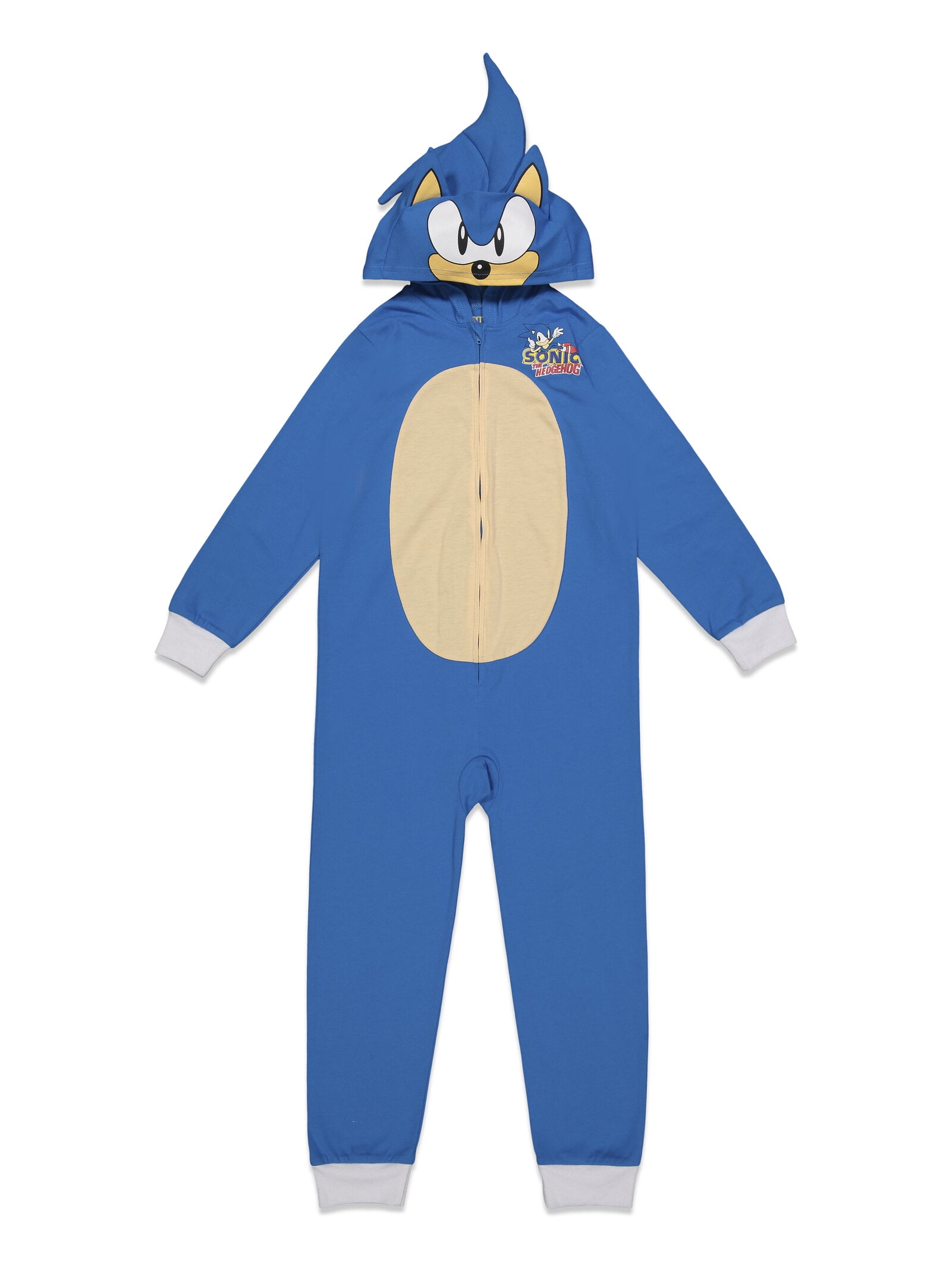 SEGA Sonic The Hedgehog Little Boys Zip Up Coverall Toddler to Big Kid ...