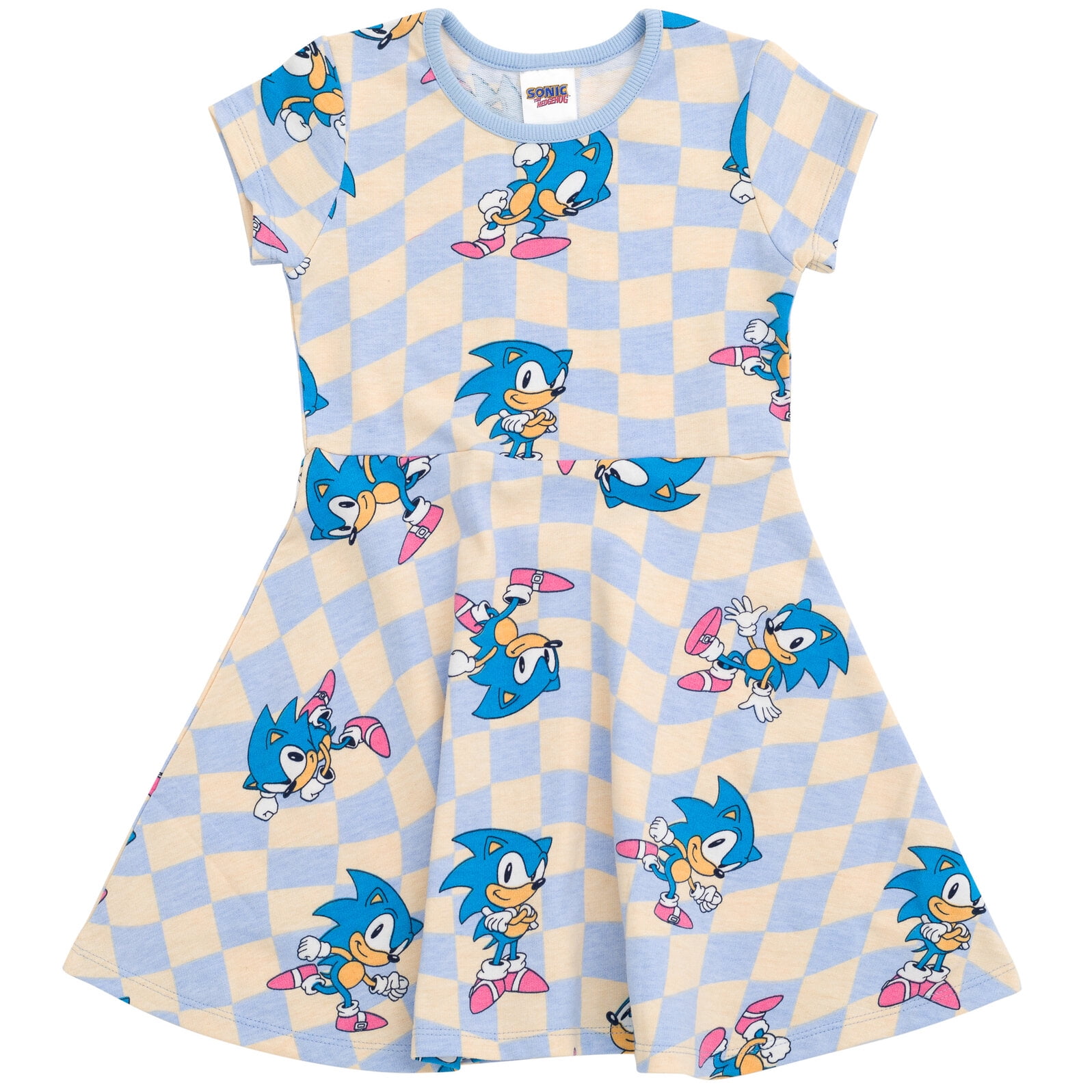 SEGA Sonic The Hedgehog Toddler Girls Cartoon Friends Tails Skater ...