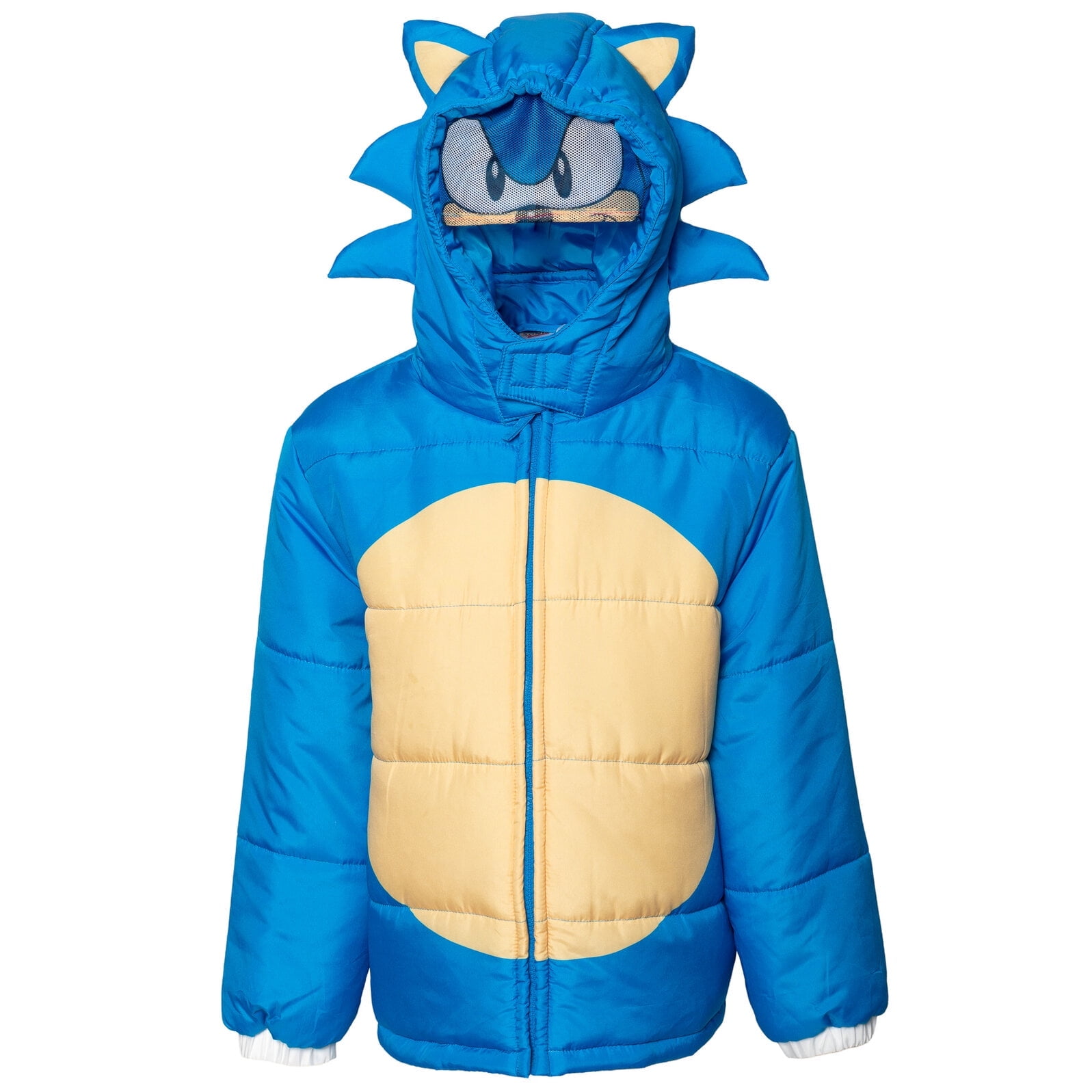 SEGA Sonic The Hedgehog Toddler to Big Kid Zip Up Winter Puffer Coat ...