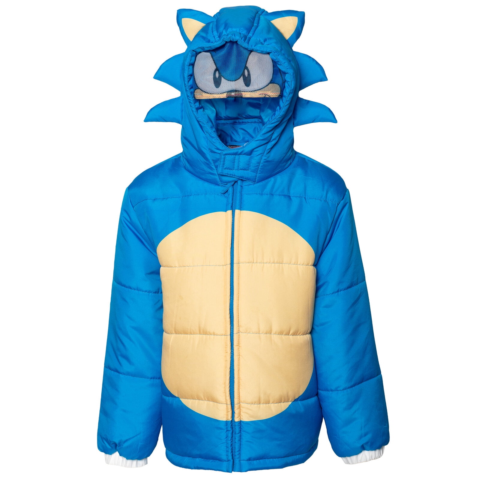 SEGA Sonic The Hedgehog Toddler to Big Kid Zip Up Winter Puffer Coat ...