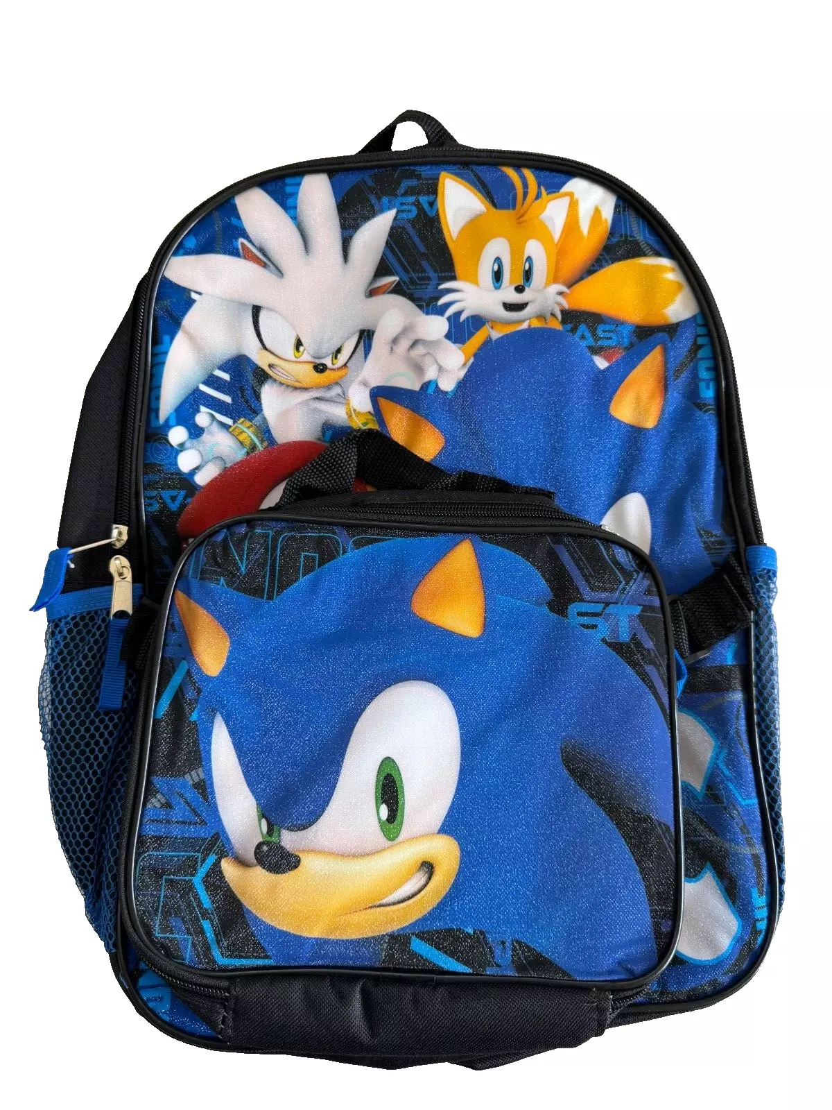 SEGA Sonic the Hedgehog 16" Backpack with Lunch Bag- B24SH60641 ...