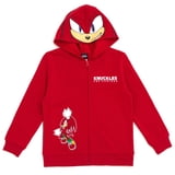 SEGA Sonic the Hedgehog Little Boys' Cosplay Fleece Zip-Up Hoodie Red ...