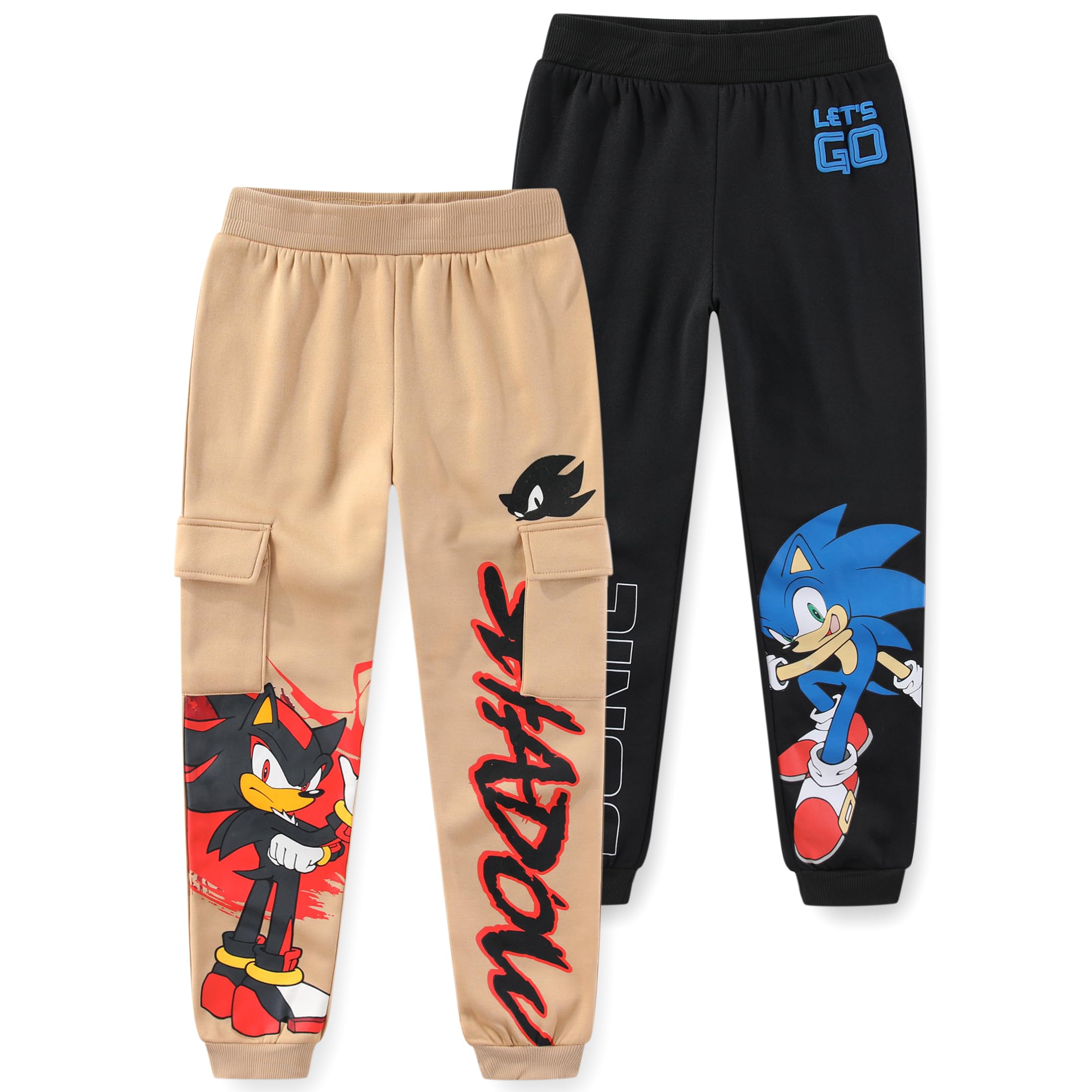 SEGA Sonic the Hedgehog Pants for Little to Big Kids (Boys), 2 Pack ...