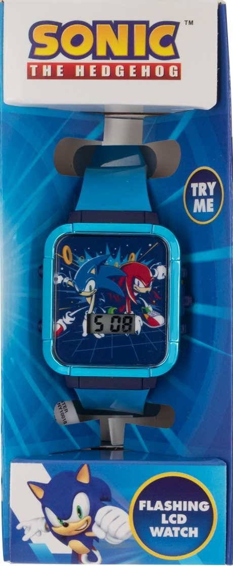 SEGA Sonic the Hedgehog Unisex Children's LCD Watch with Rectangular ...