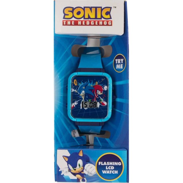 SEGA Sonic the Hedgehog Unisex Children's LCD Watch with Rectangular ...