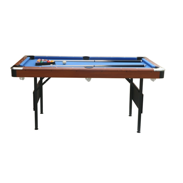 SEGMART 5.5 Ft Folding Pool Table for adults, Tennis Multigame Table ...