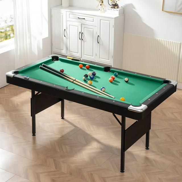 SEGMART Billiards Table - Portable Pool Table - Includes Full Set of ...