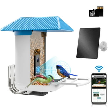 Birdkiss Smart Bird Feeder with Camera, Metal Squirrel Proof Bird ...