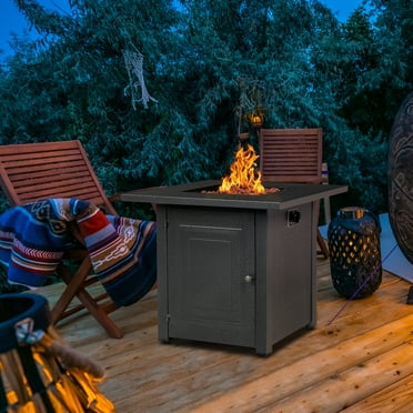 Four Seasons Courtyard 50,000 BTU Round Outdoor Concrete Gas Fire Pit ...