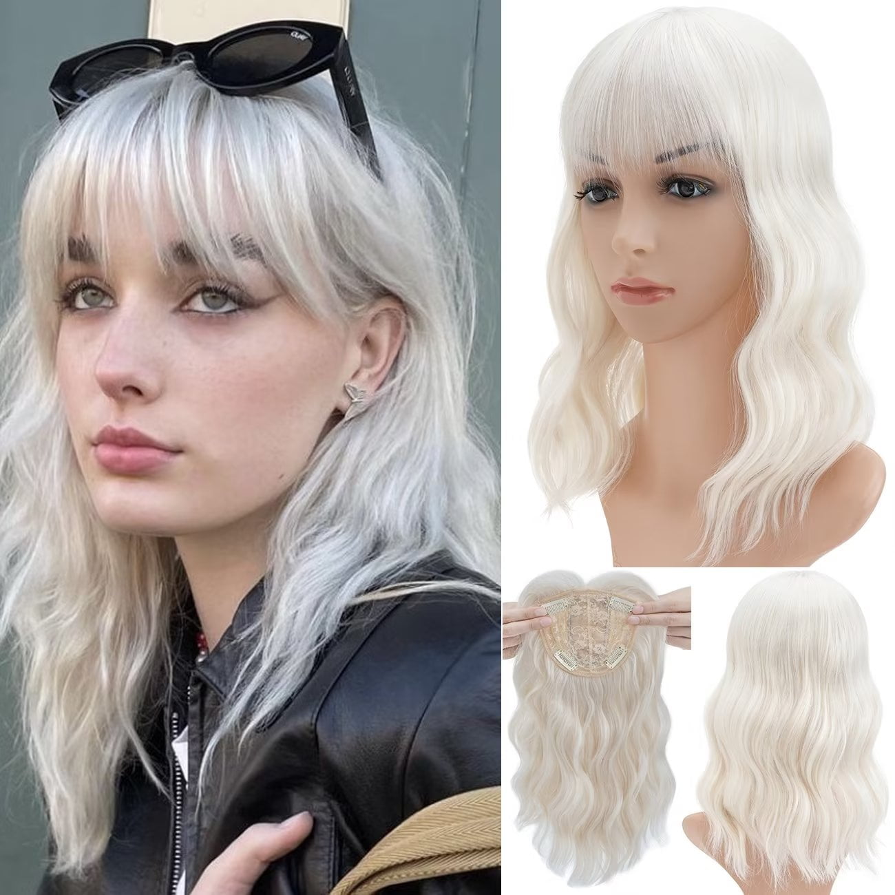 SEGO Hair Toppers Curly Wavy Real as Human Hair Toppers with Natural ...