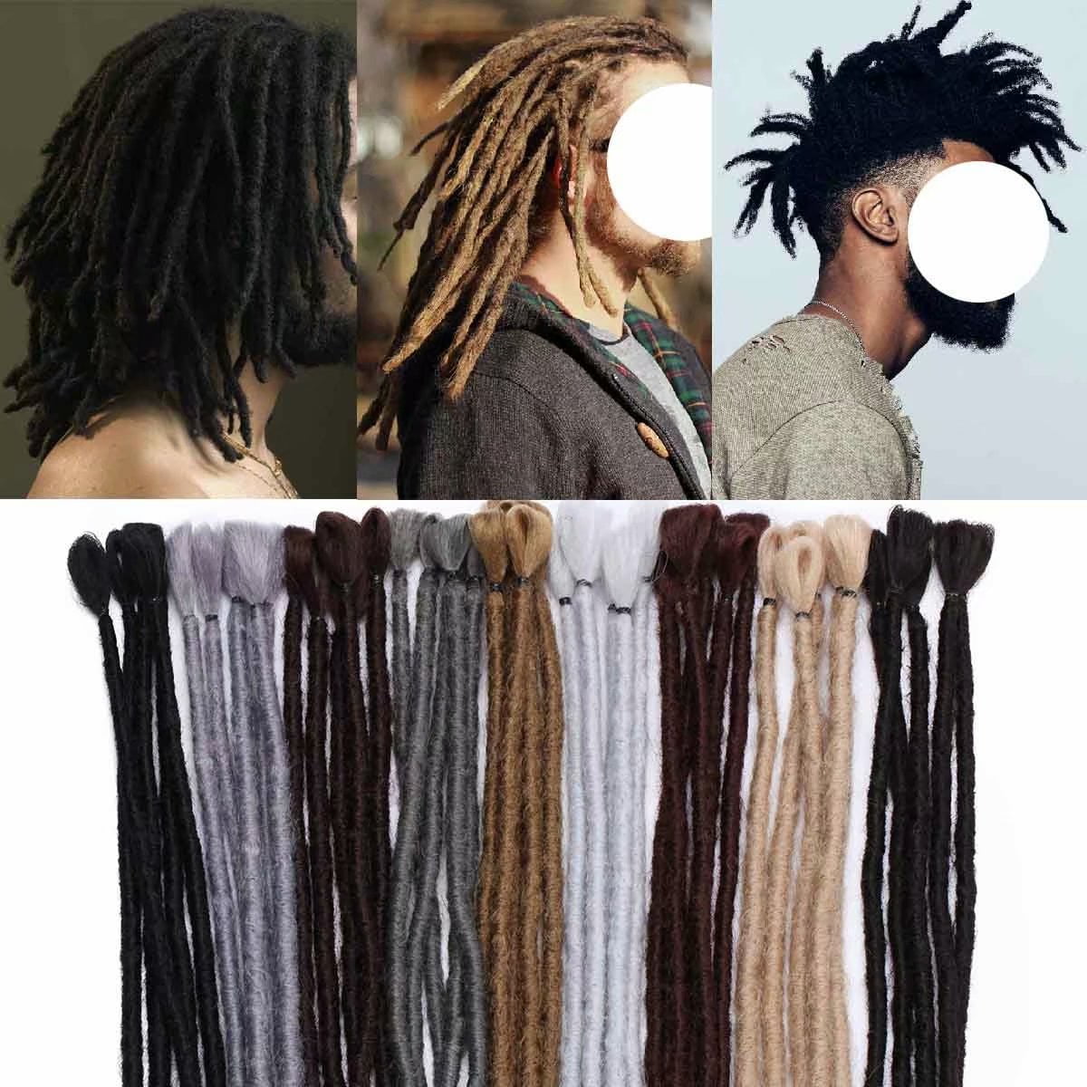 SEGO Handmade Dreadlocks Extensions Hip-Hop Style Synthetic Dreadlocks ...