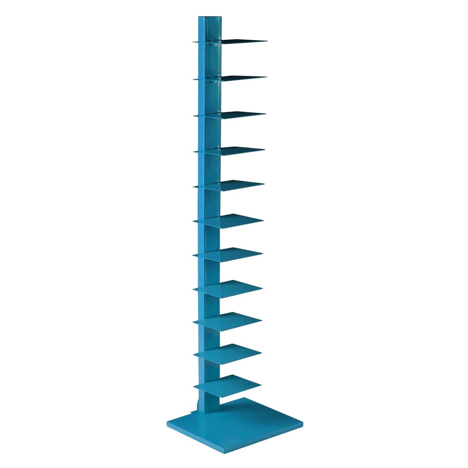 SEI Furniture Sturdy Tall Narrow Freestanding 65-Inch 12-Tier Metal ...