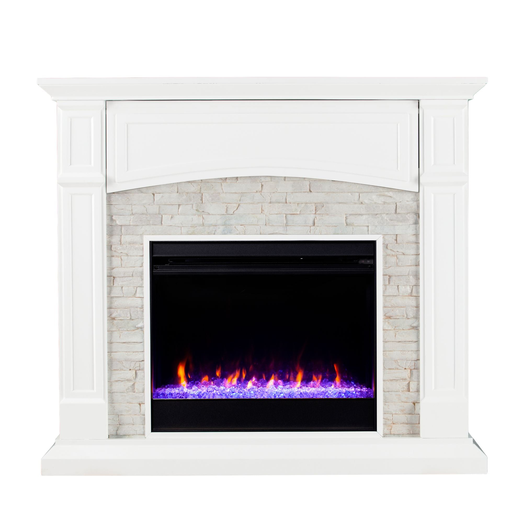 SEI Furniture Seneca Real Looking Remote Control Stone Electric ...