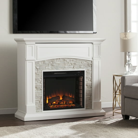 SEI Muebles Seneca Electric Fireplace TV Stand - Walmart.com