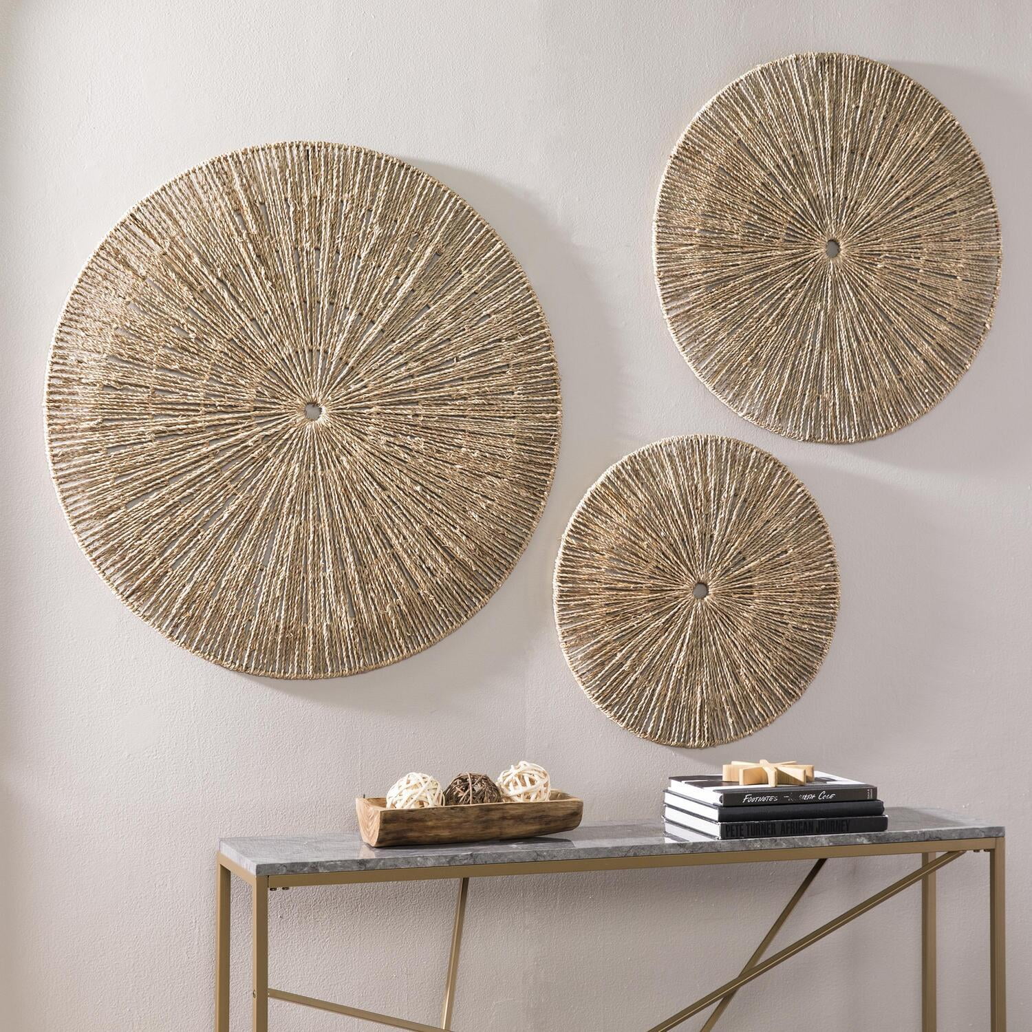 SEI Ingner Seagrass Wall Decor 3pc Set - Walmart.com
