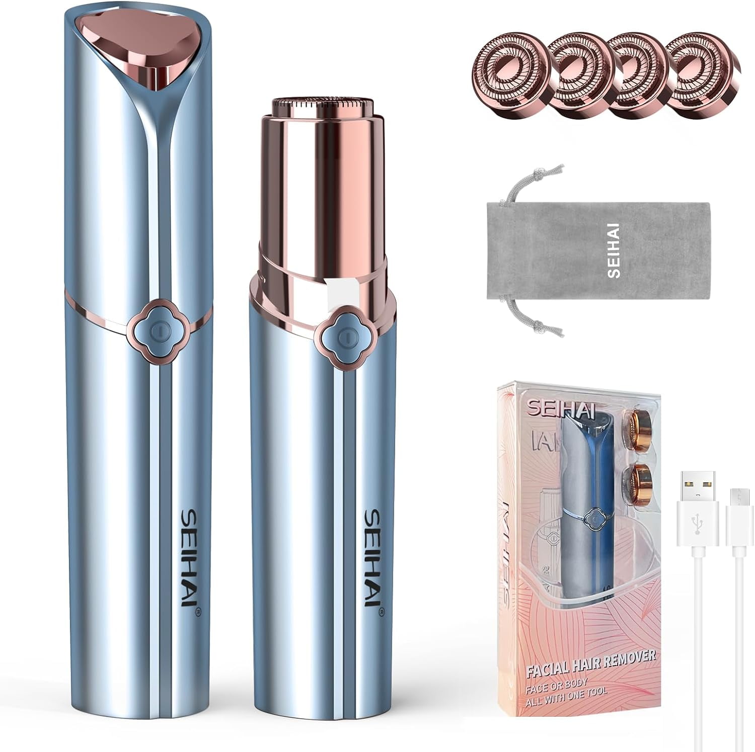 SEIHAI Hair Removal Device(2023), Facial Hair Removal for Women ...