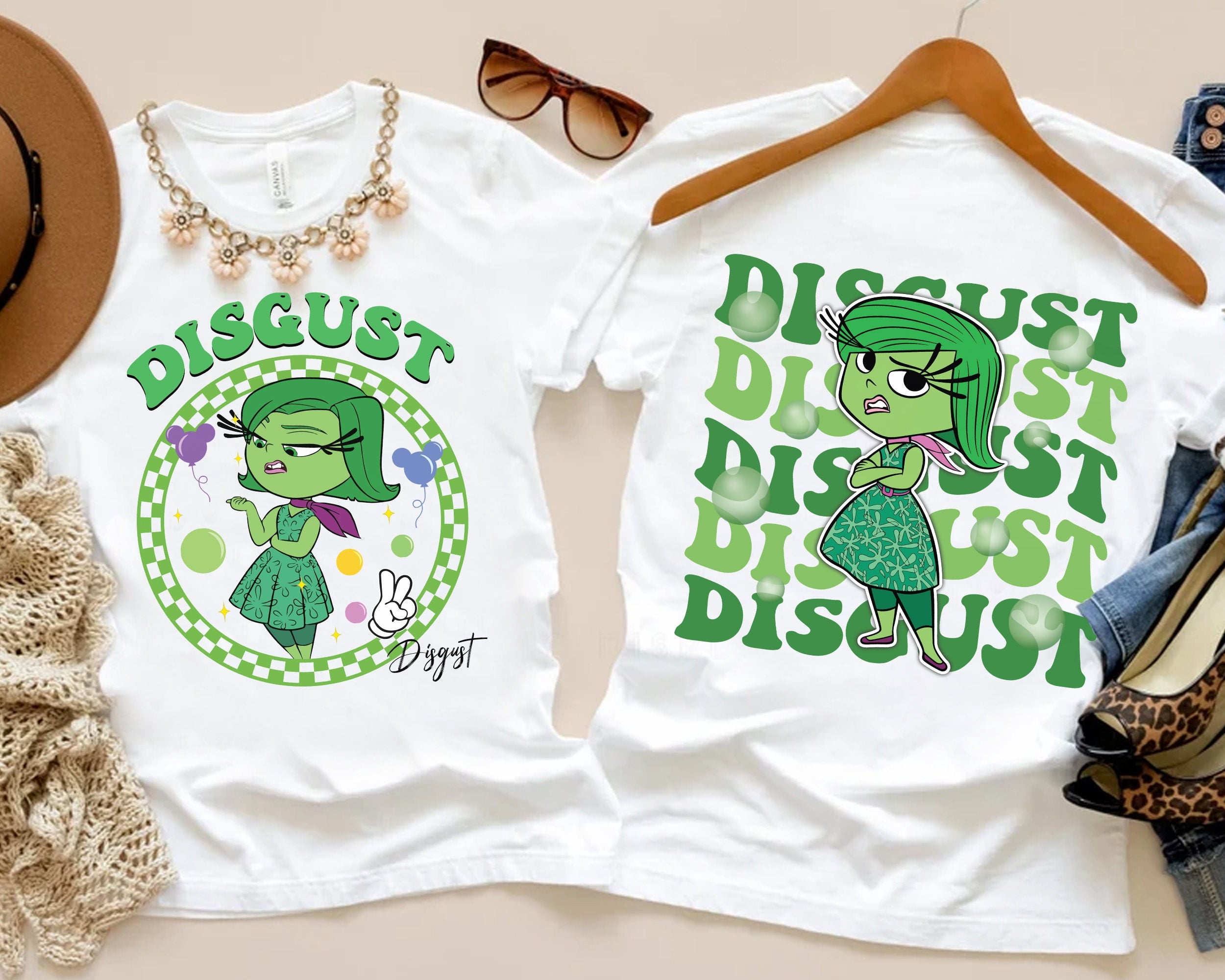 SEIKEMS 2-Sided Inside Out Disgust T-shirt, It's Okay To Feel All The ...