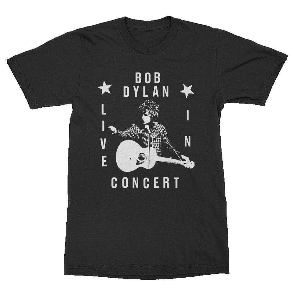 SEIKEMS Bob Dy.lan Lyric Art Tee, Unisex Folk Music Graphic Shirt ...
