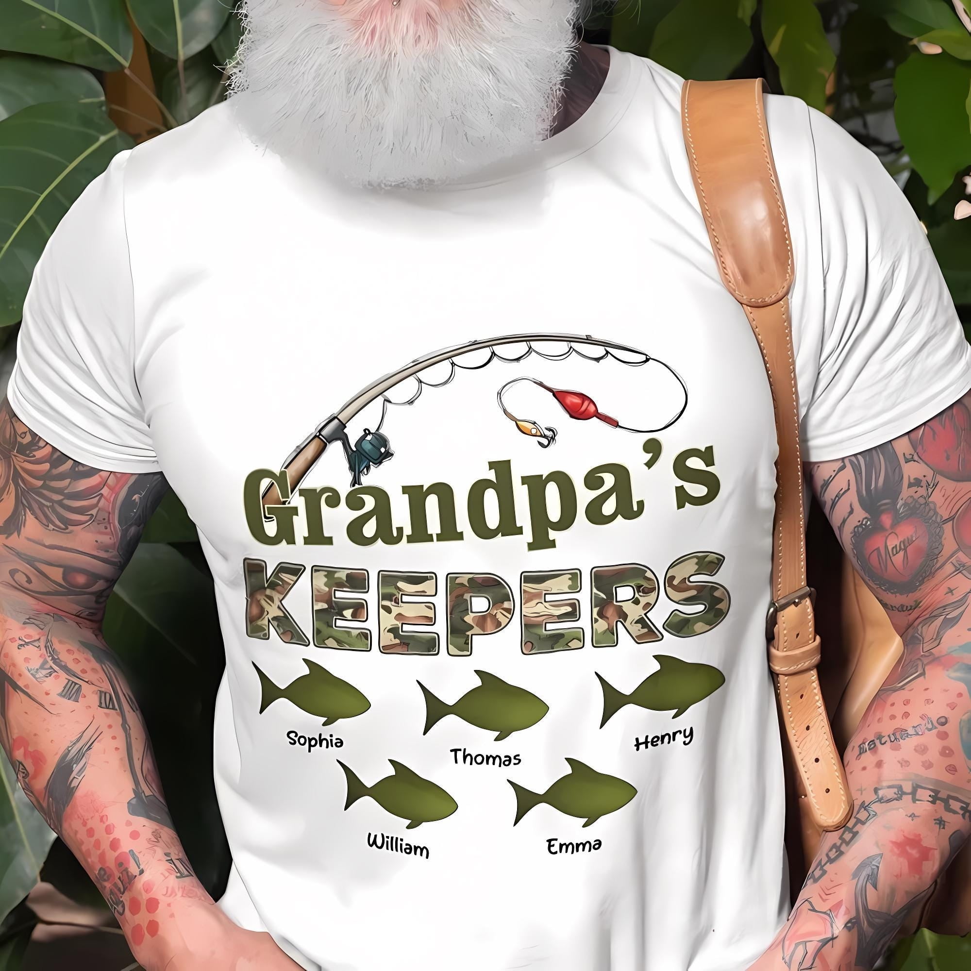 SEIKEMS Custom Grandpa‘s Keepers Camouflage Pattern Fishing ...