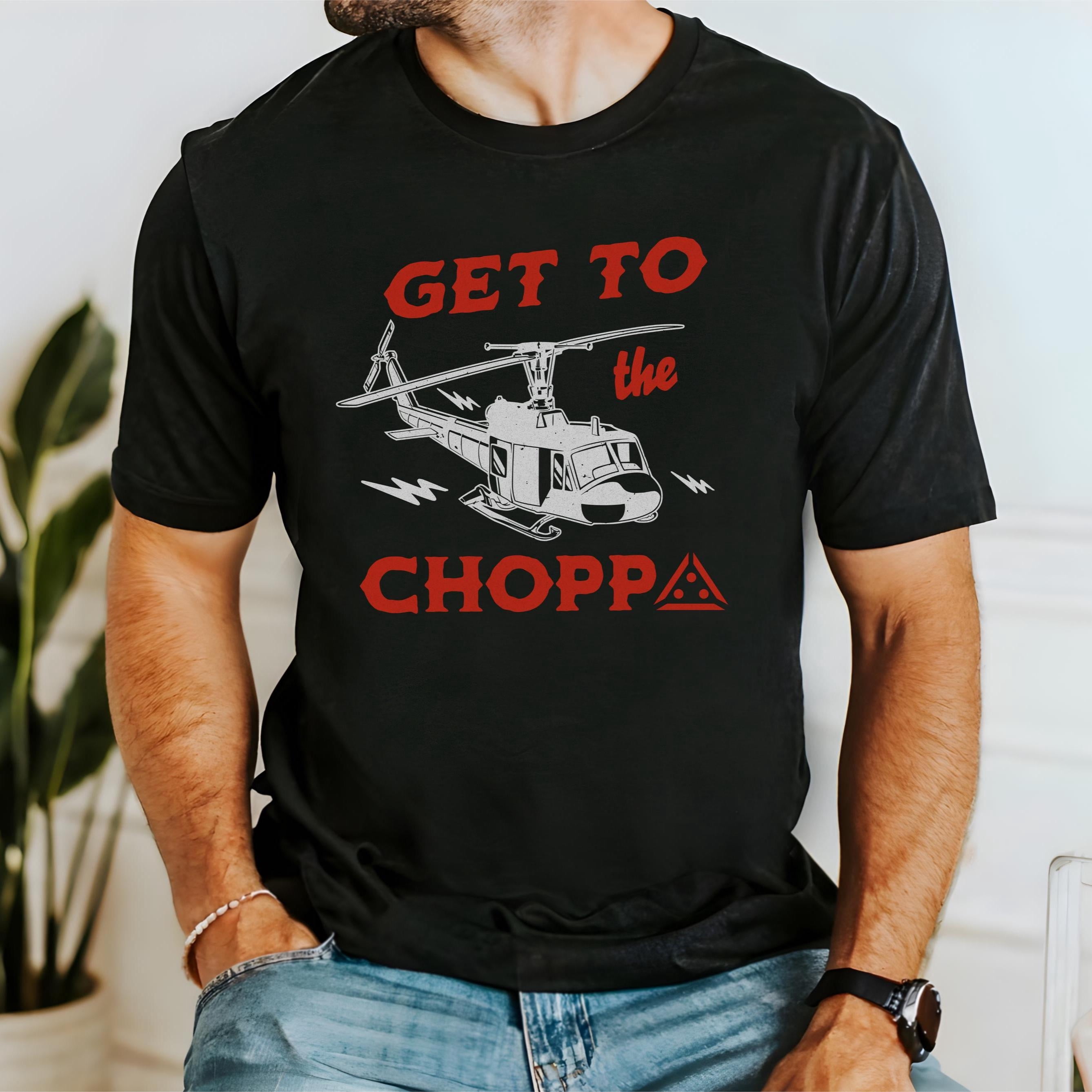 SEIKEMS Get to the Choppa Shirt: 80s Arnold & Predator Action - Walmart.com