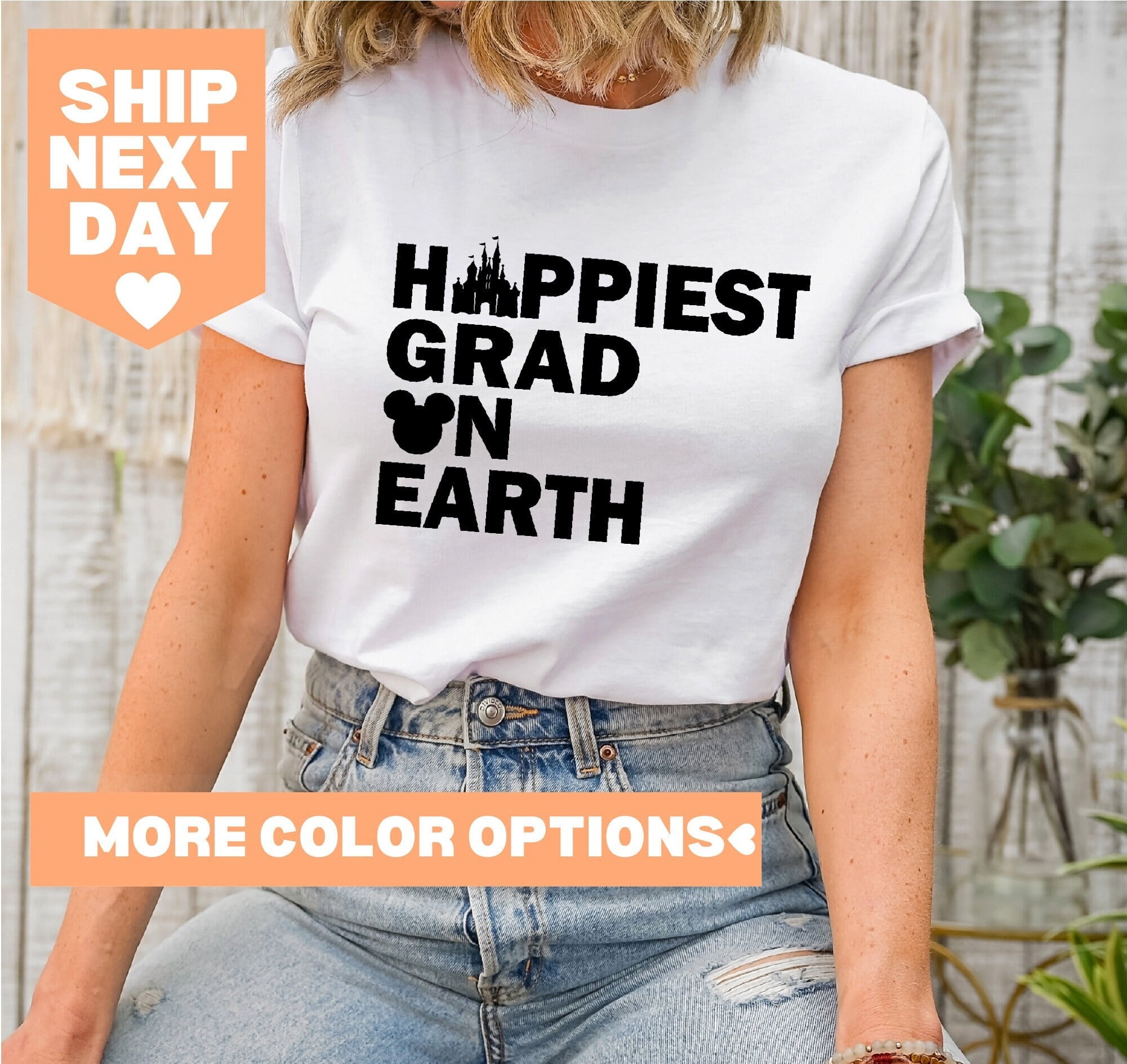 SEIKEMS Happiest Grad On Earth Shirt, Disney Graduation Shirts, Class ...