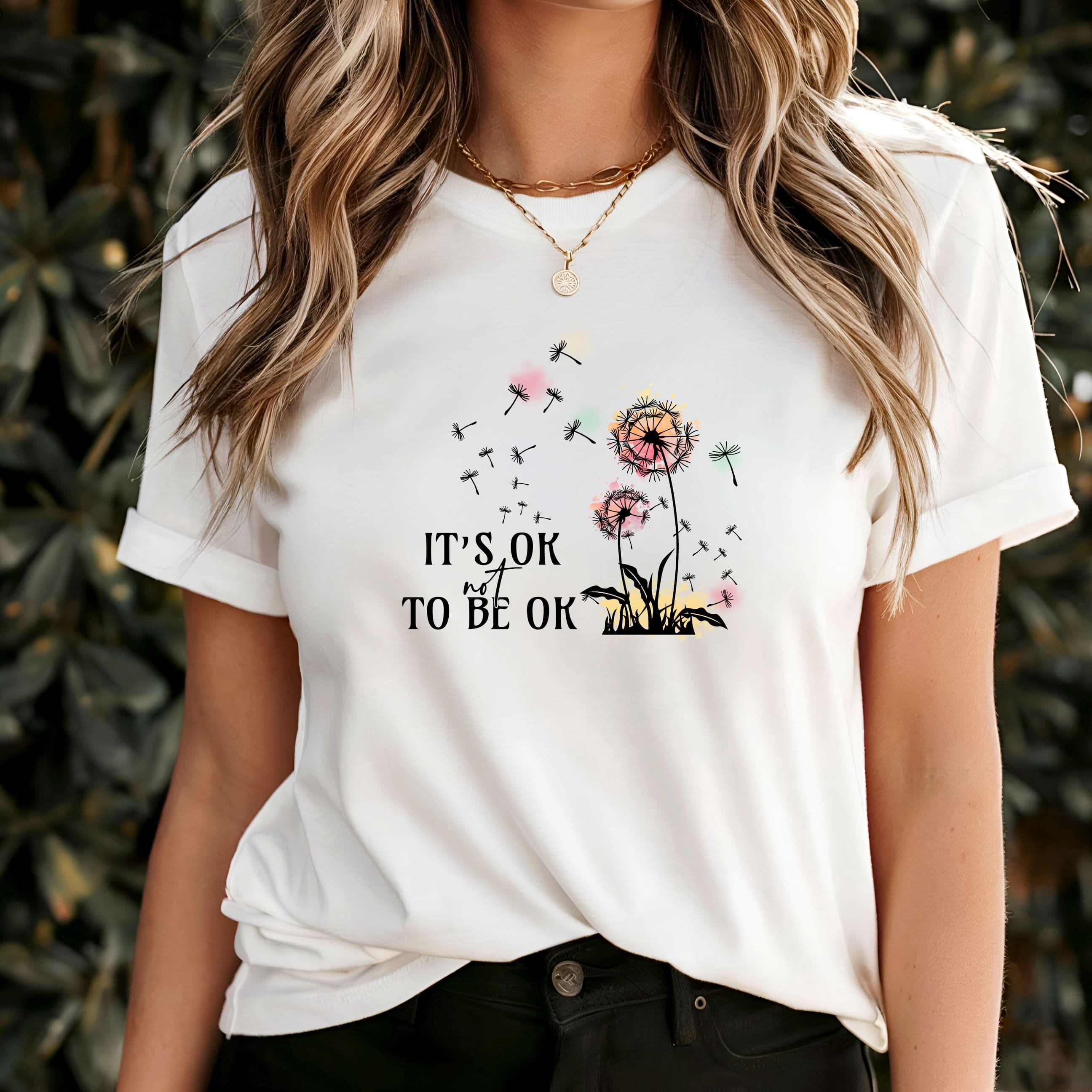 SEIKEMS It's OK Not To Be OK T-Shirt, Supportive Quote Shirt, Positive ...