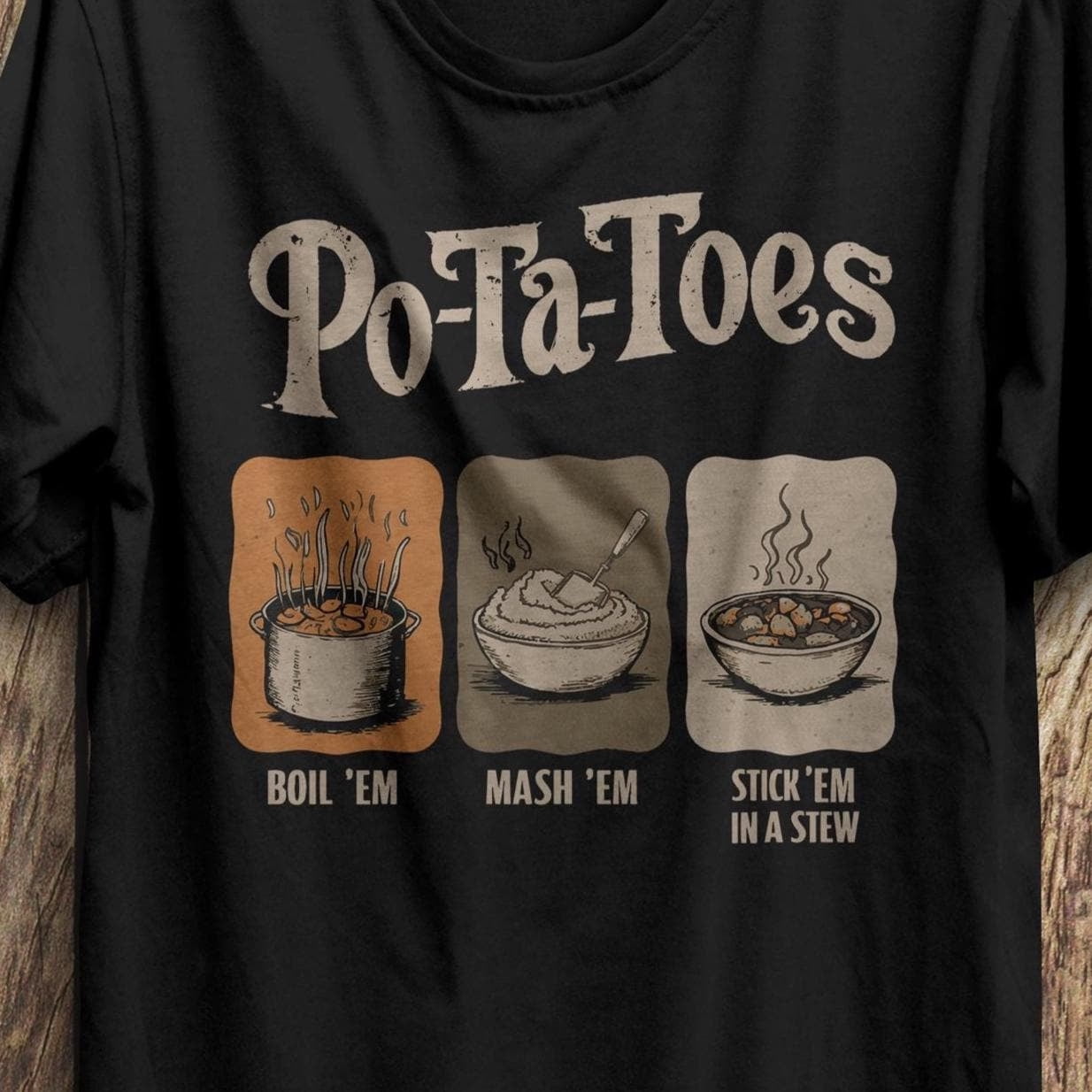 SEIKEMS Po-Tay-Toes T-Shirt Funny Lord of the Rings Meme Shirt Hobbit ...