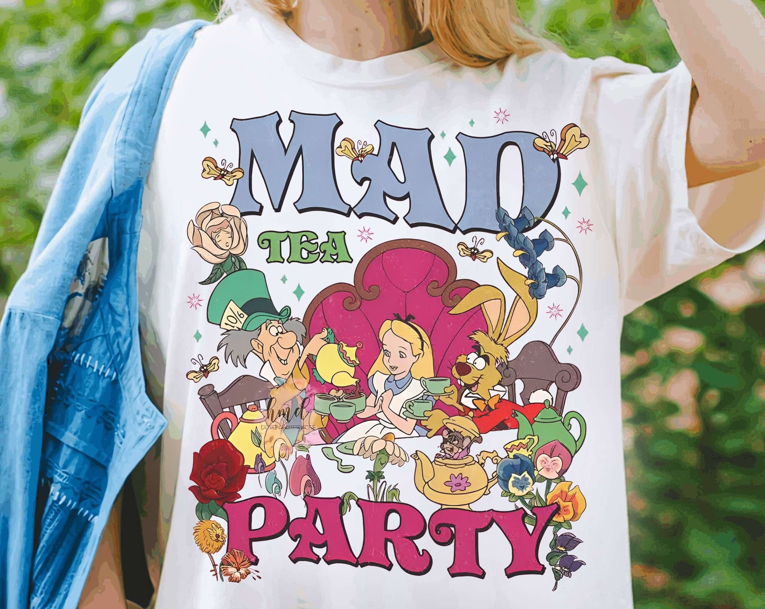 SEIKEMS Retro Disney Alice In Wonderland Mad Tea Party Shirt | Cute ...