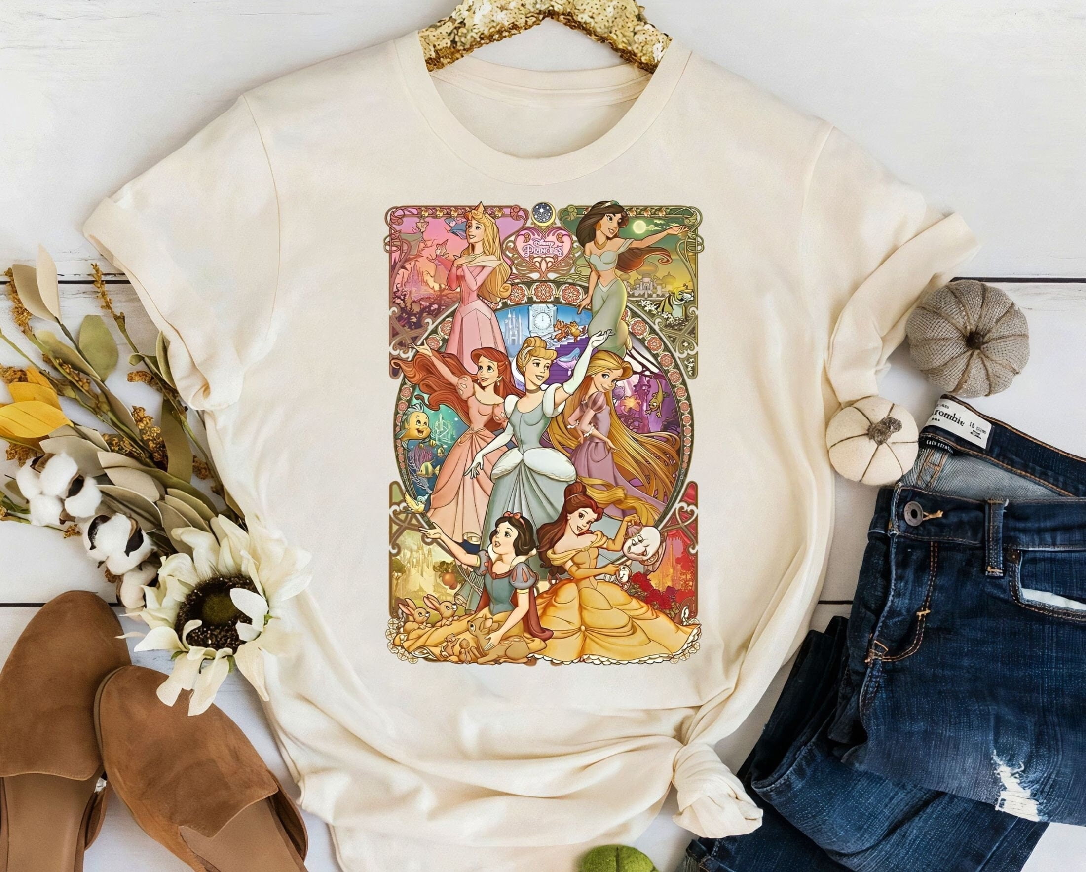 SEIKEMS Vintage Disney Princess Sweatshirt | Disney Girl Outfits T ...