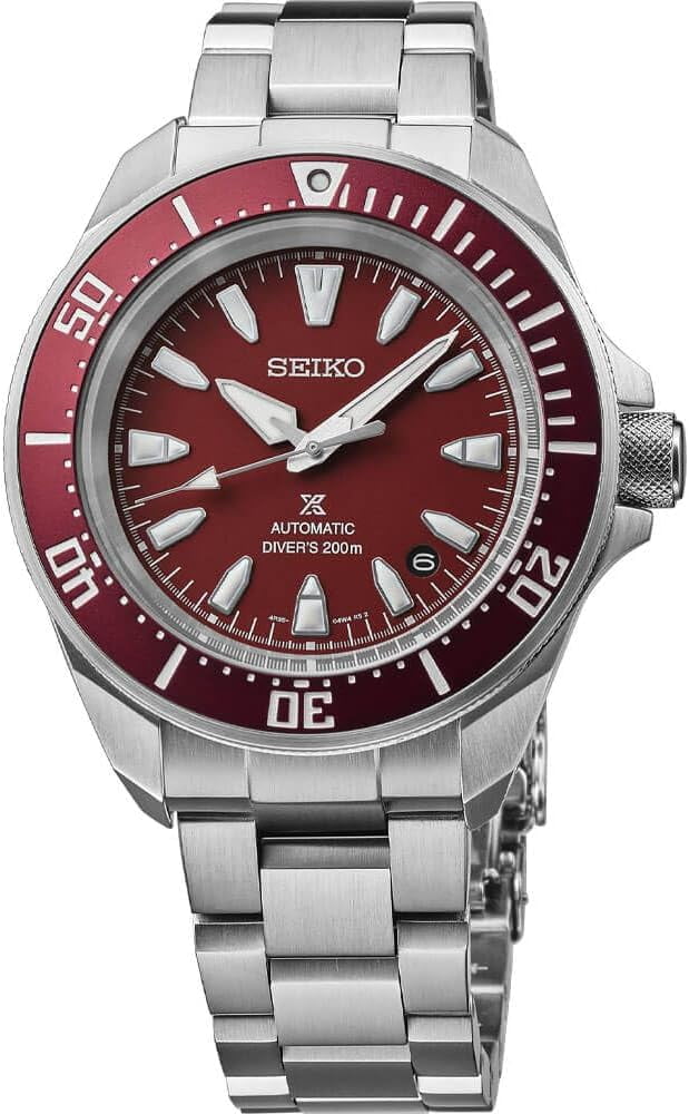 SEIKO Men's SRPL11 Prospex New Samurai Red Dal Dive Watch - Walmart.com