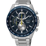 Seiko SSB429P1 Men's Black Dial Steel Bracelet Chronograph Watch with Japanese Quartz Movement ...
