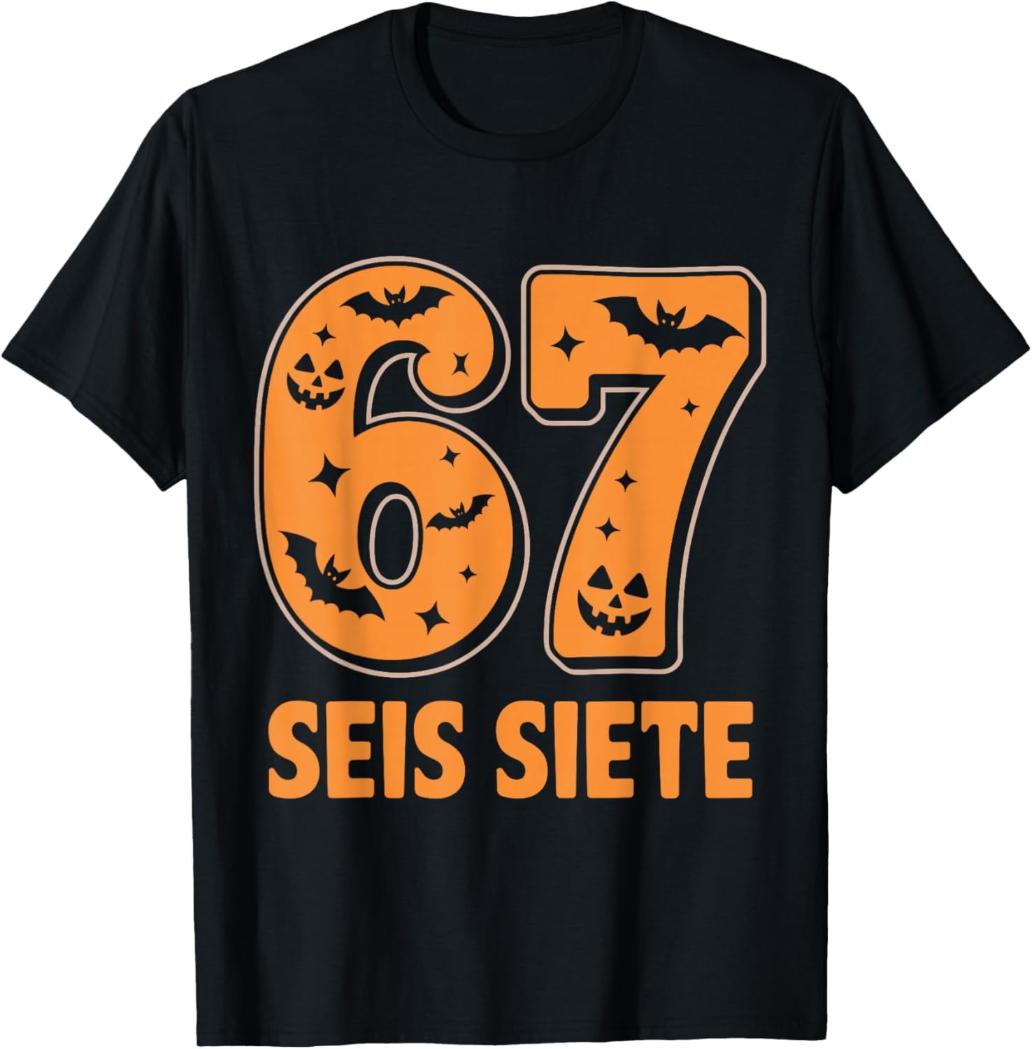 SEIS Siete Funny 67 Meme Mexican Los Muertos Calaveras T-Shirt ...