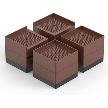 Ikohbadg 4 Pack Furniture Risers Adjustable Bed Risers Heavy Duty Lifts ...